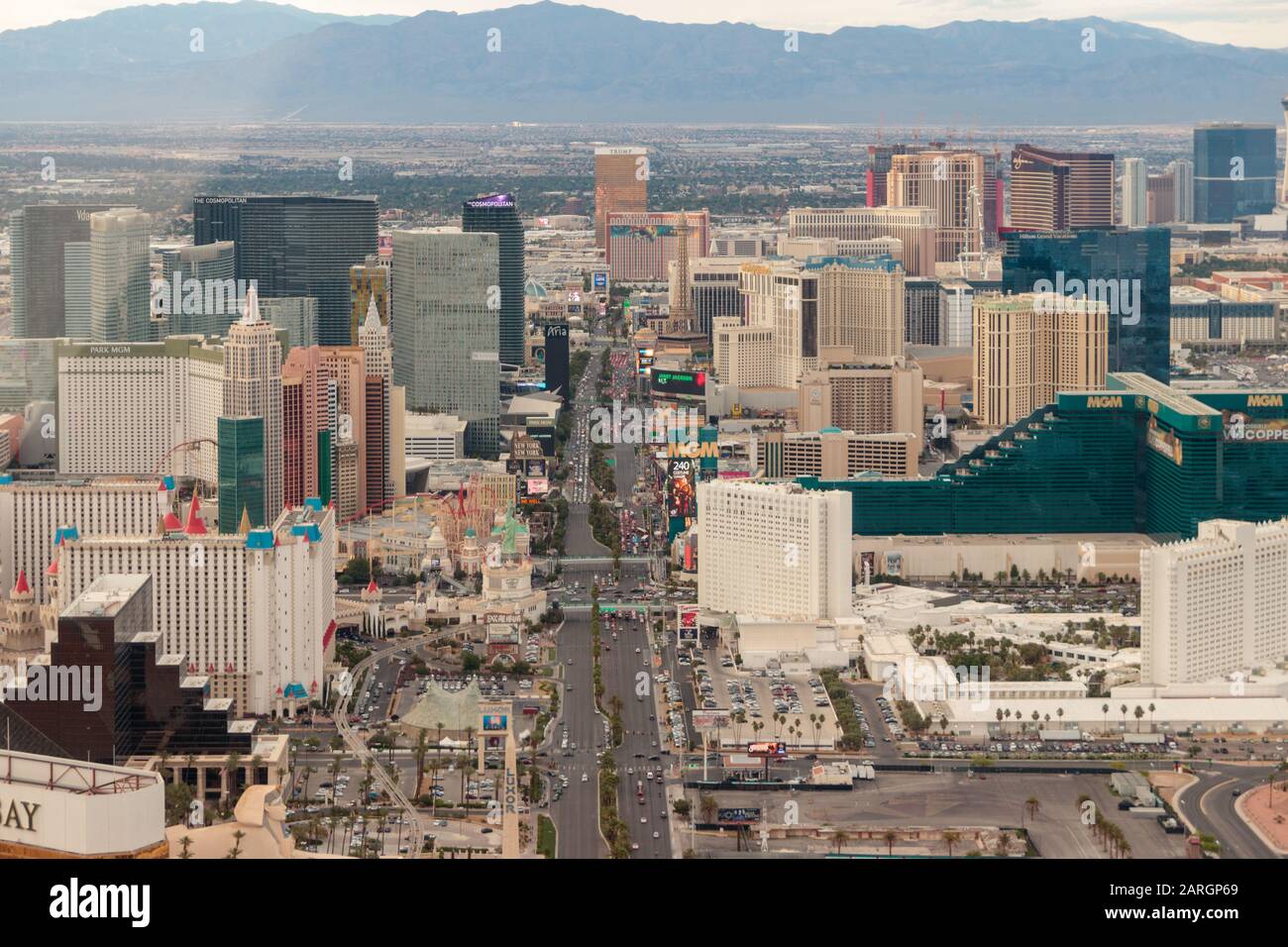Aerial view of the Las Vegas Strip Stock Photo - Alamy