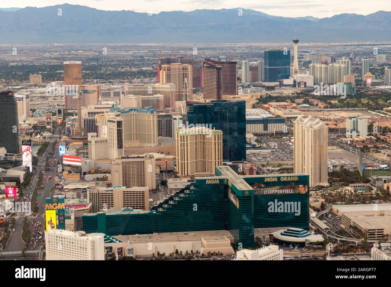 Aerial view of the Las Vegas Strip Stock Photo - Alamy