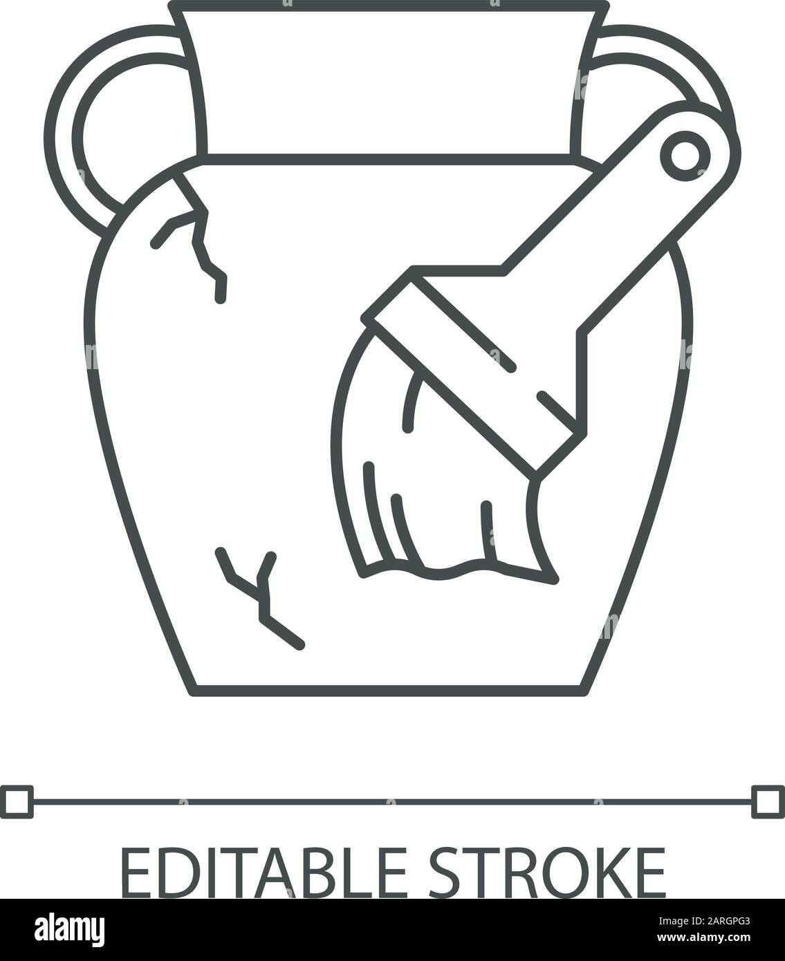 Ancient earthenware reconstruction Stock Vector Images - Alamy