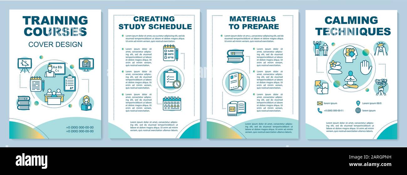 University entrance brochure template. Study schedule, materials. Flyer ...