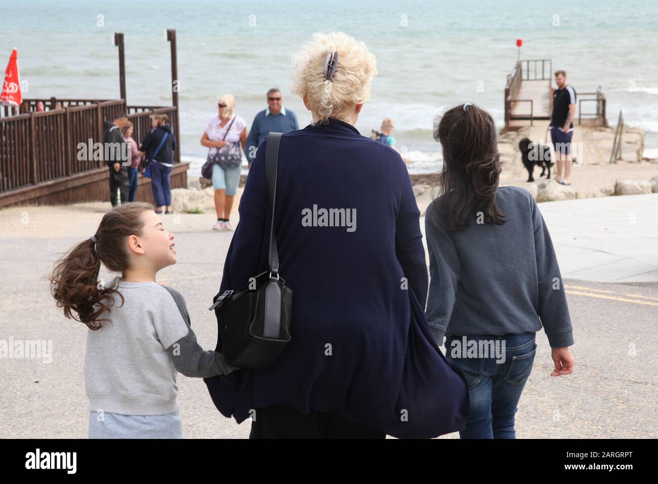 Grandma in at beach hi-res stock photography and images - Alamy