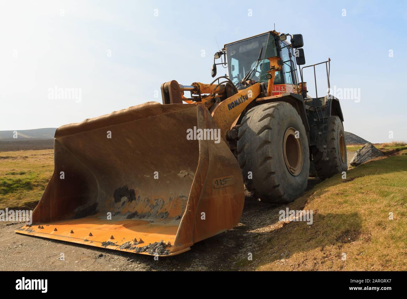 Japanese built Komatsu loader shovel used in quarries for excavating ...