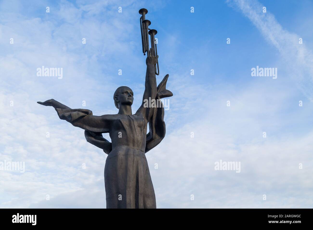 Minsk, Belarus - November 24, 2019: Monument to motherland symbol of ...