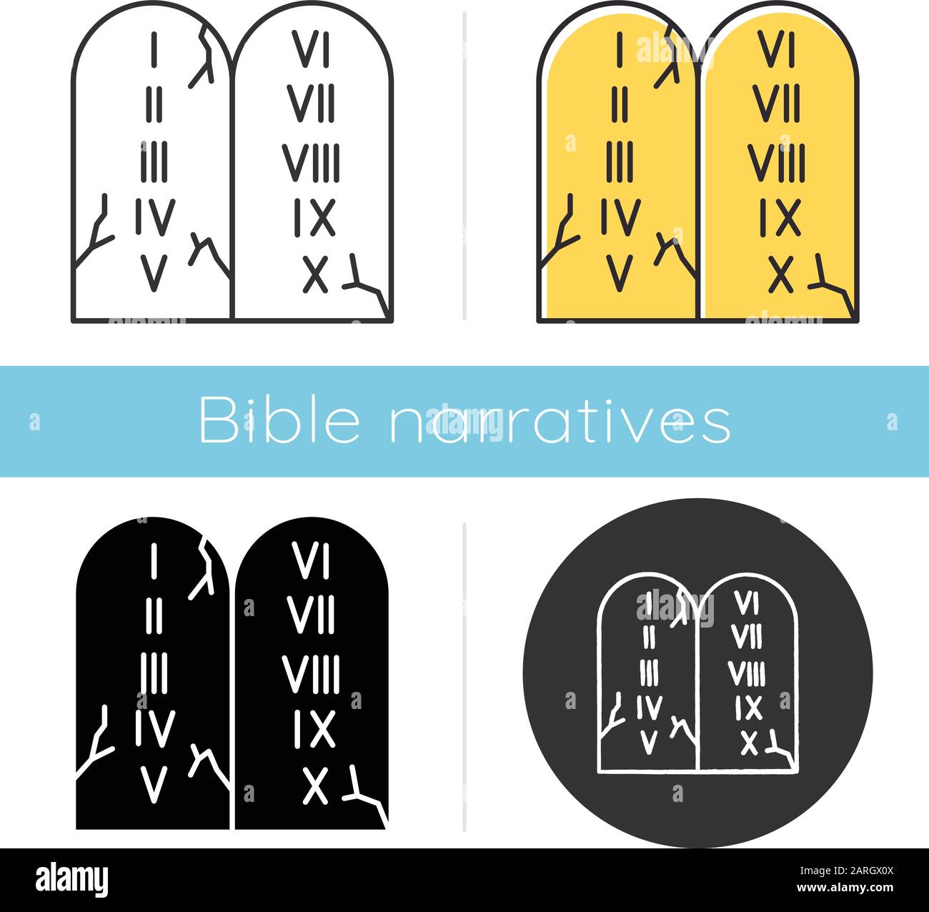 Ten commandment tablet hi-res stock photography and images - Alamy