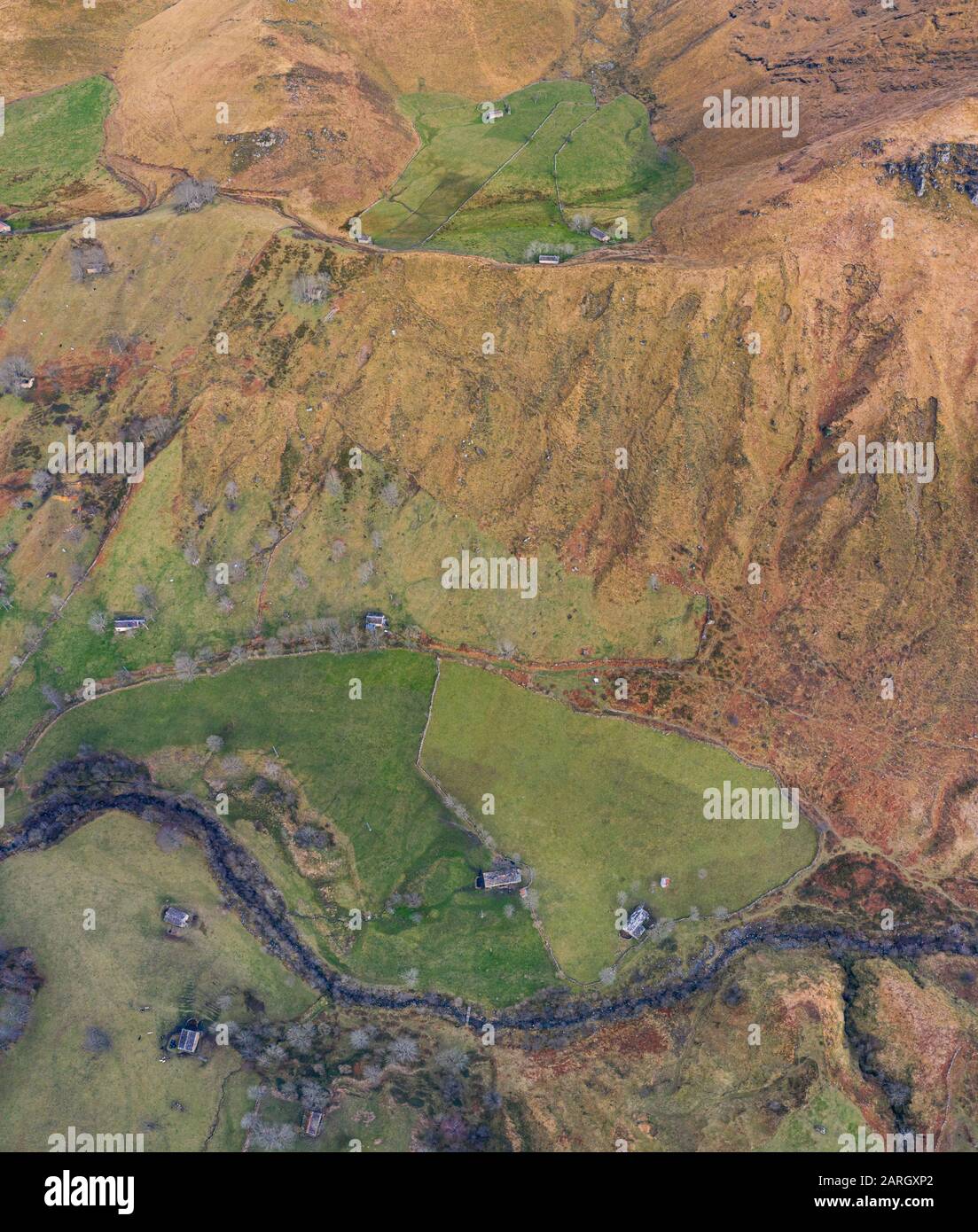 Mountains in Portillo de Lunada, La Concha, Miera River Valley ...