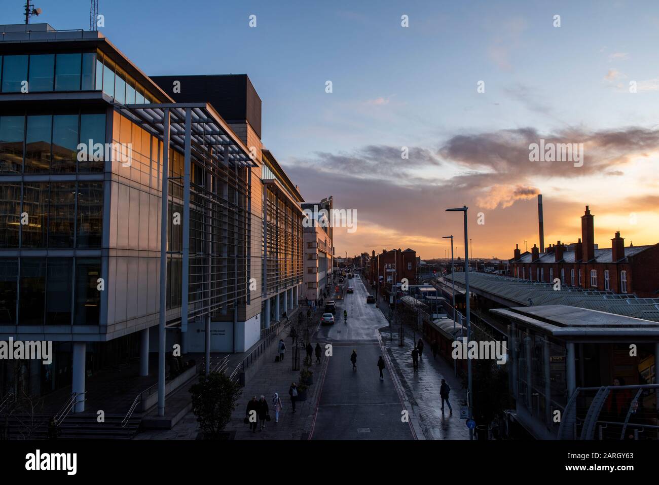 Sunrise at Loxley House on Station Street on the South Side of ...