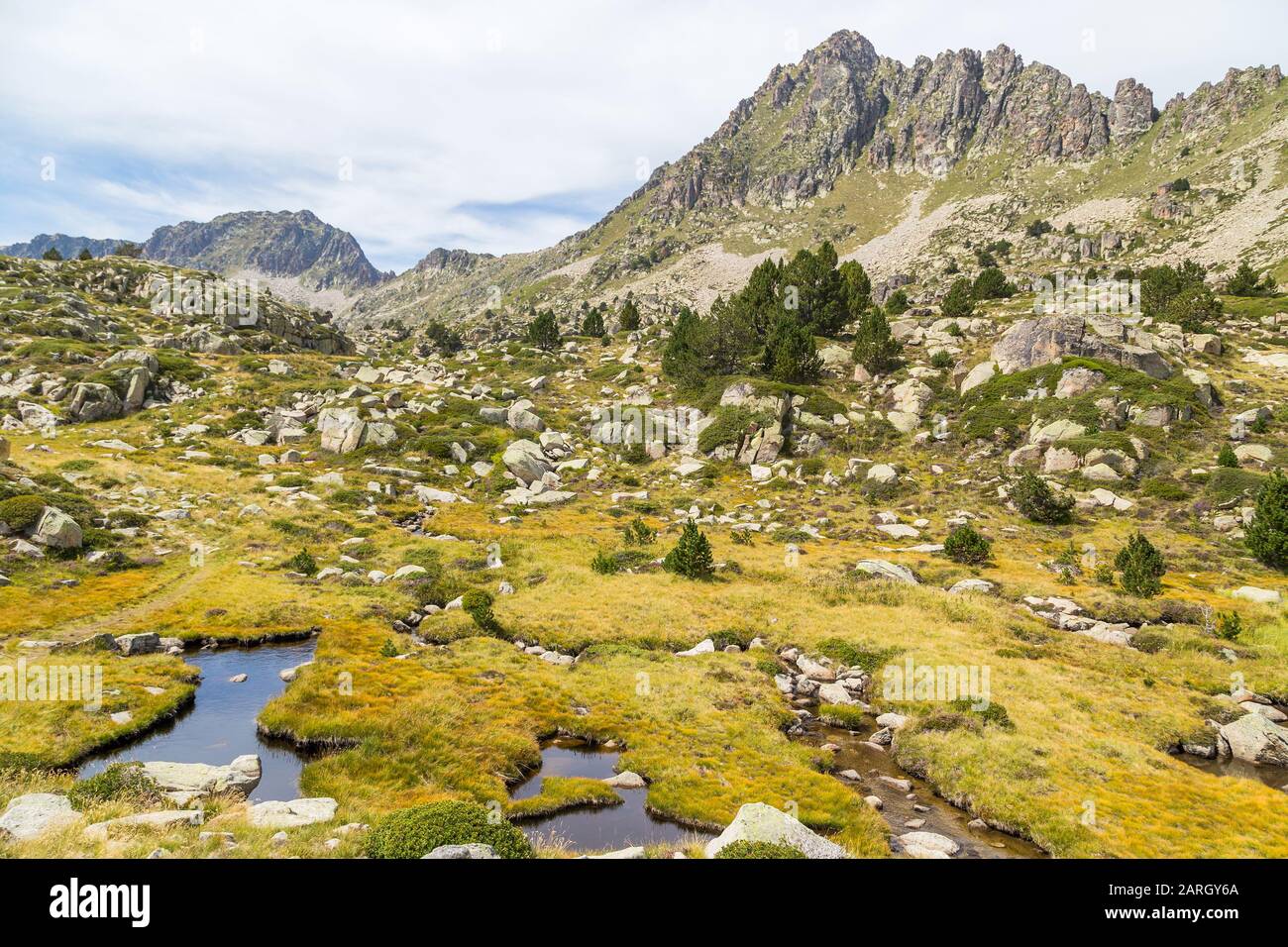 Andorra Pyrenees Mountains near the Estany Primer lake Stock Photo - Alamy