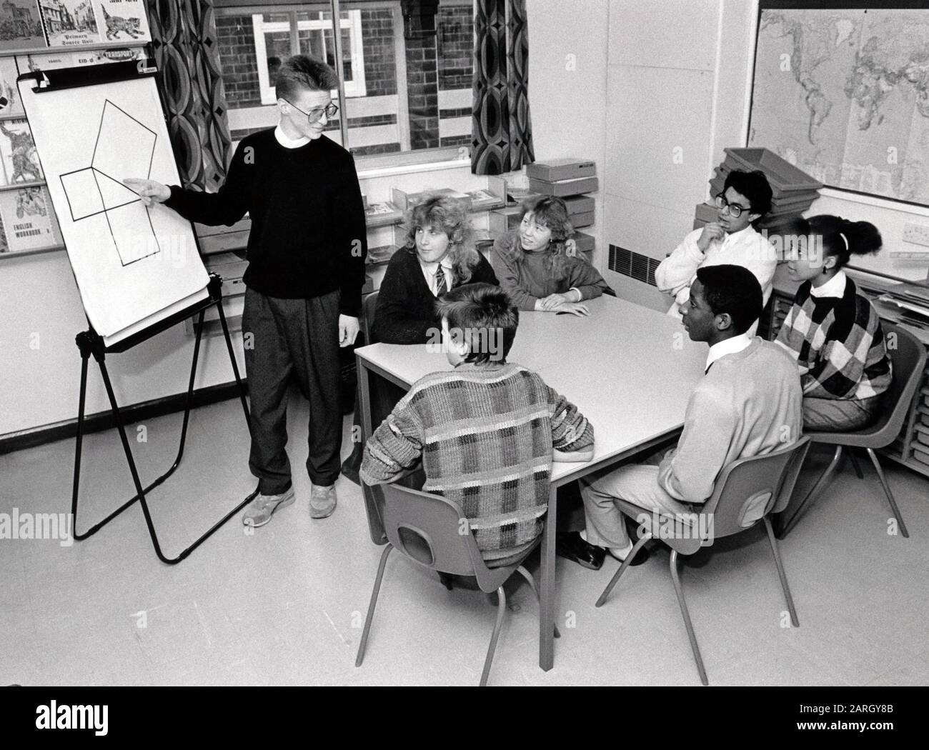 Forest Secondary school, Nottingham, UK 1988 Stock Photo - Alamy