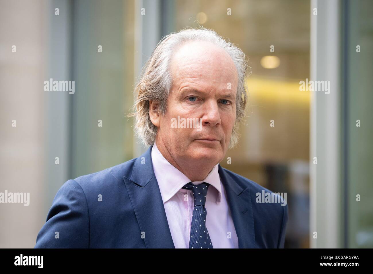 Warren Walker outside the Rolls Building at the Royal Courts of Justice ...