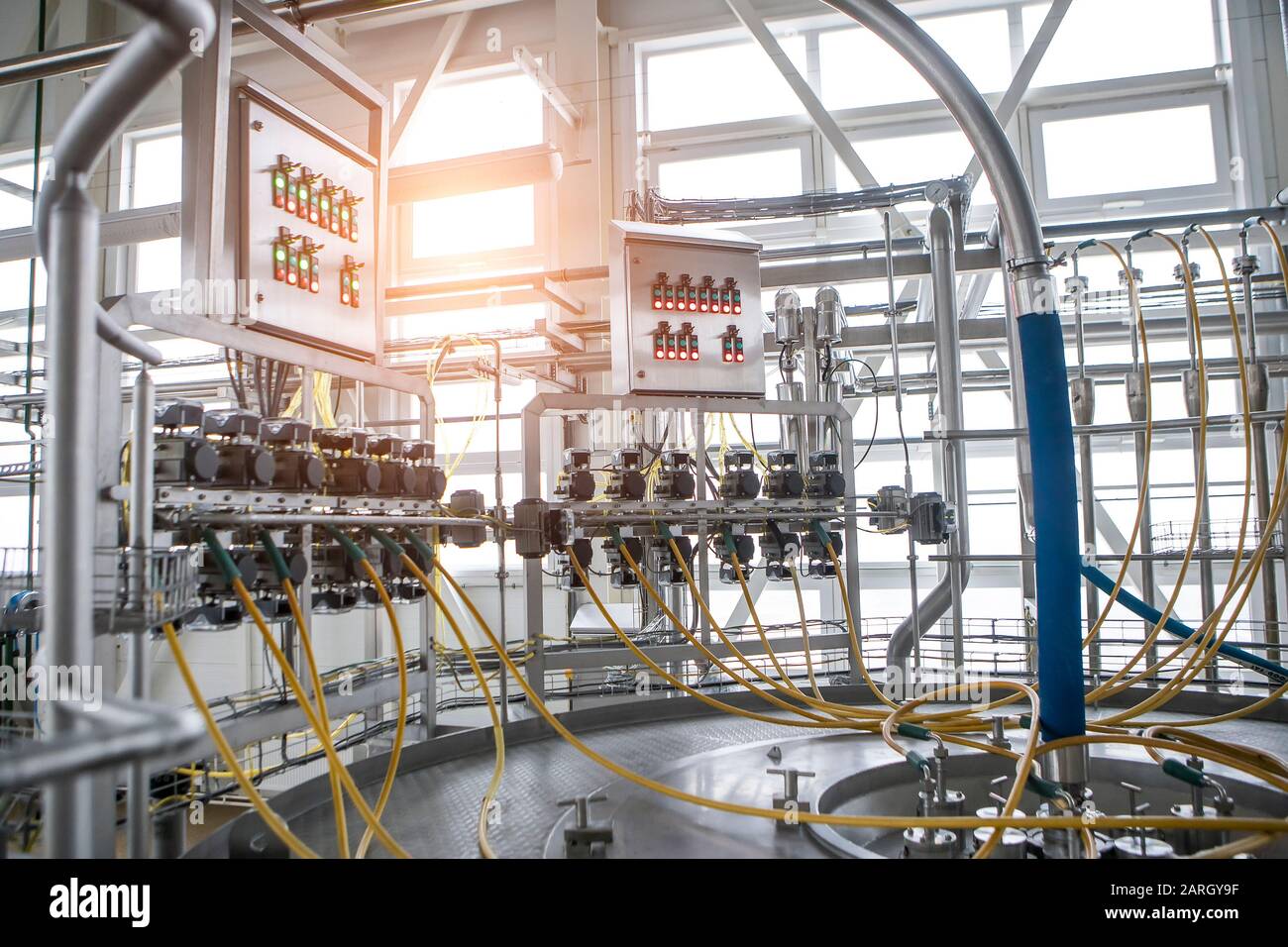 equipment control panel in an industrial enterprise Stock Photo - Alamy