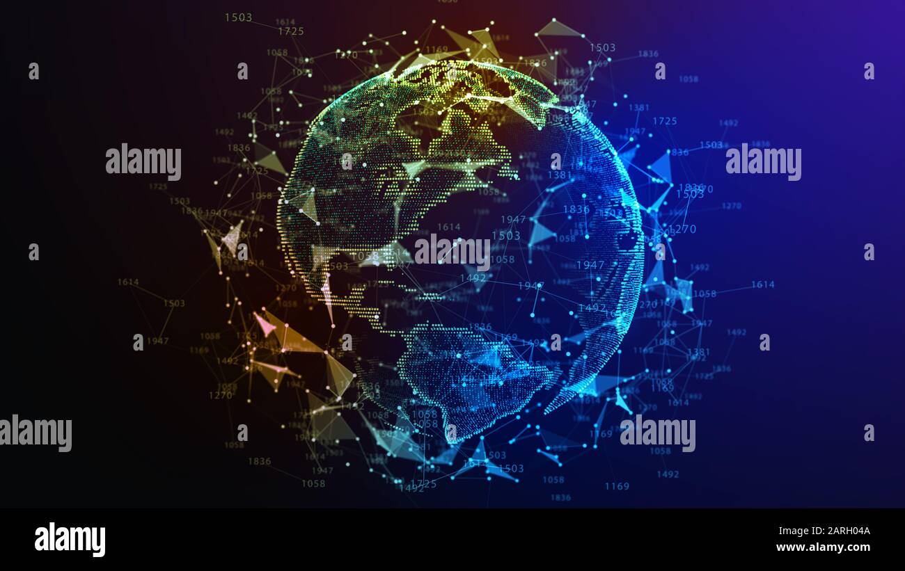 Earth Globe. Background with Light Effect. Global International ...