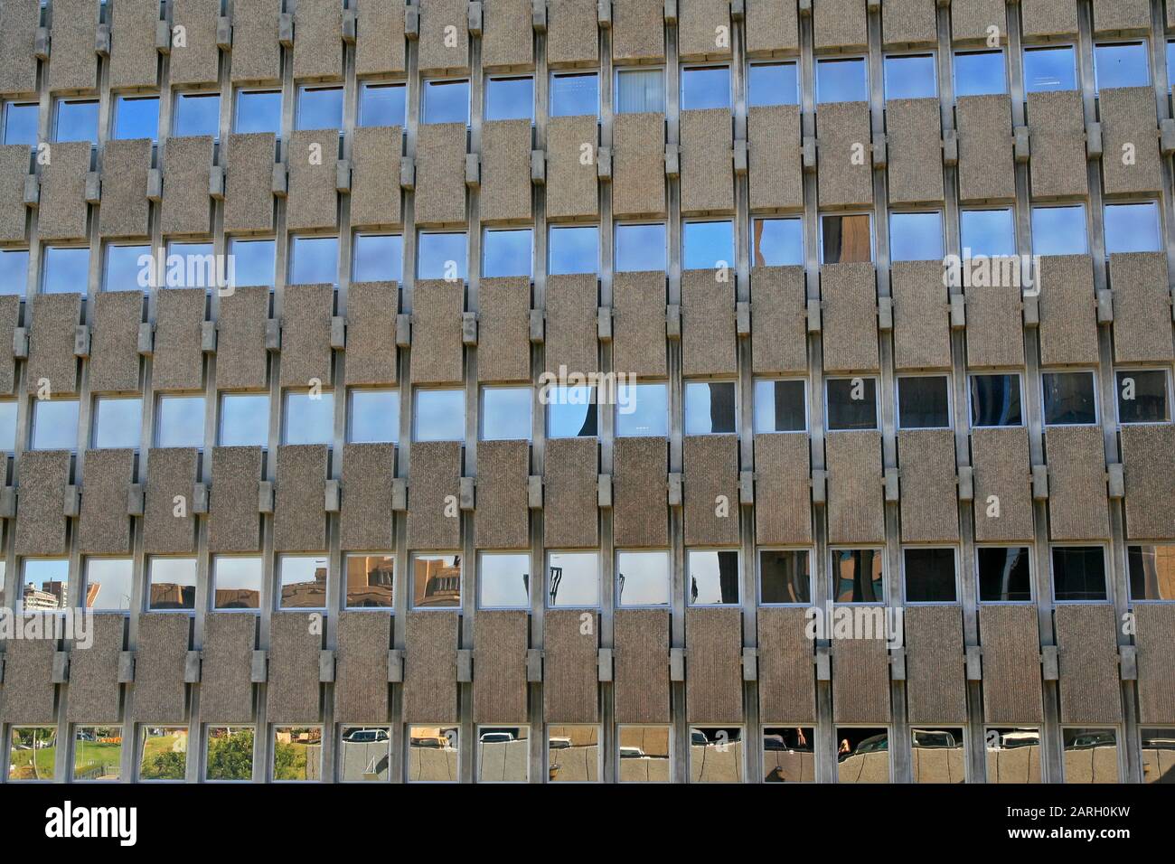 Facade close up of building, Braamfontein, Johannesburg, Gauteng, South ...