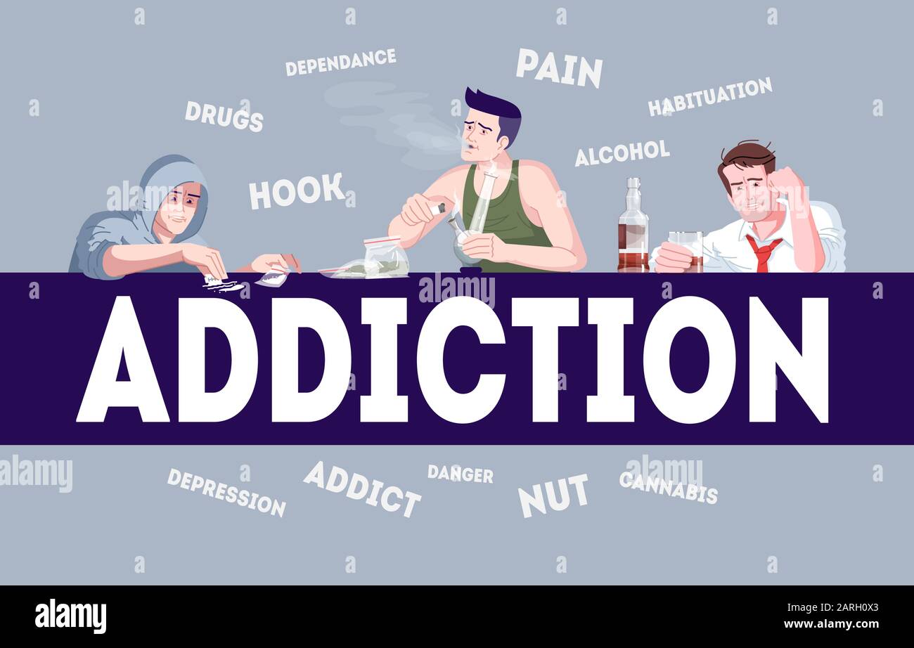 Addiction vector infographic template. Narcomania, alcoholism danger ...