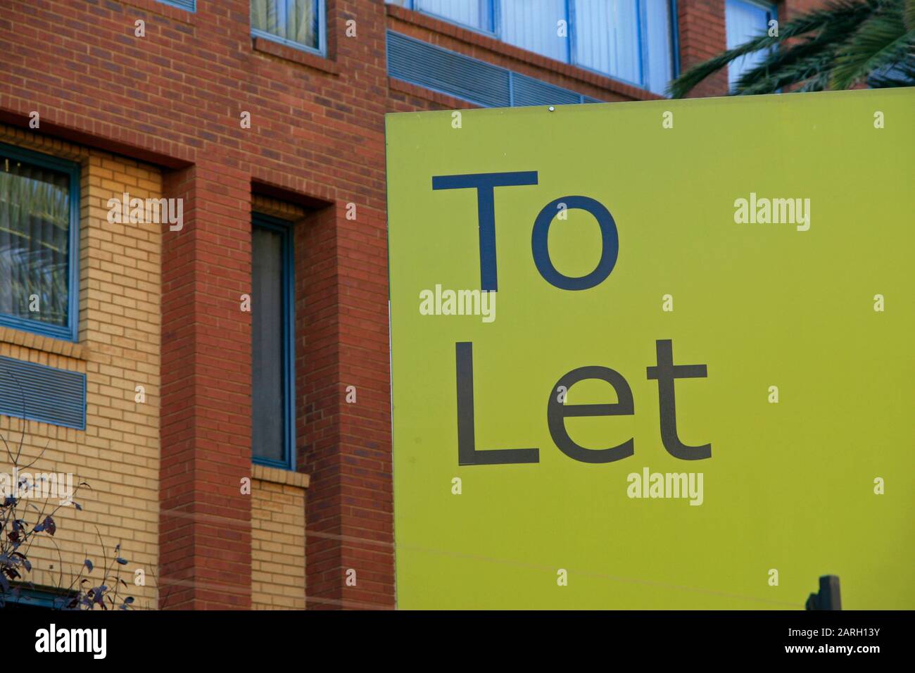 To let sign and apartment buildings, Braamfontein, Johannesburg ...