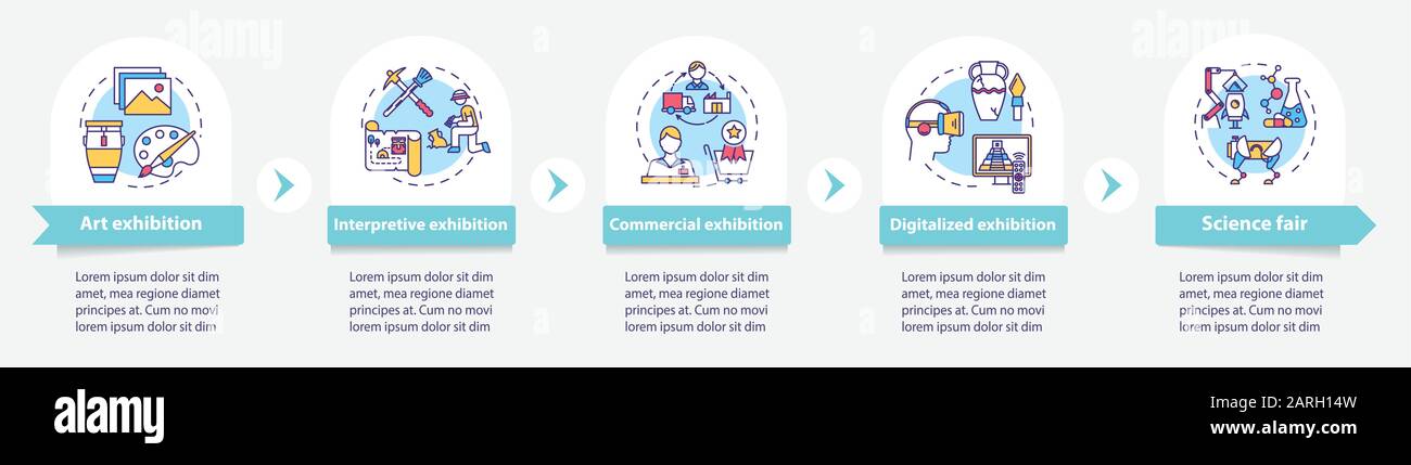 Exhibition and museum vector infographic template. Exposition ...