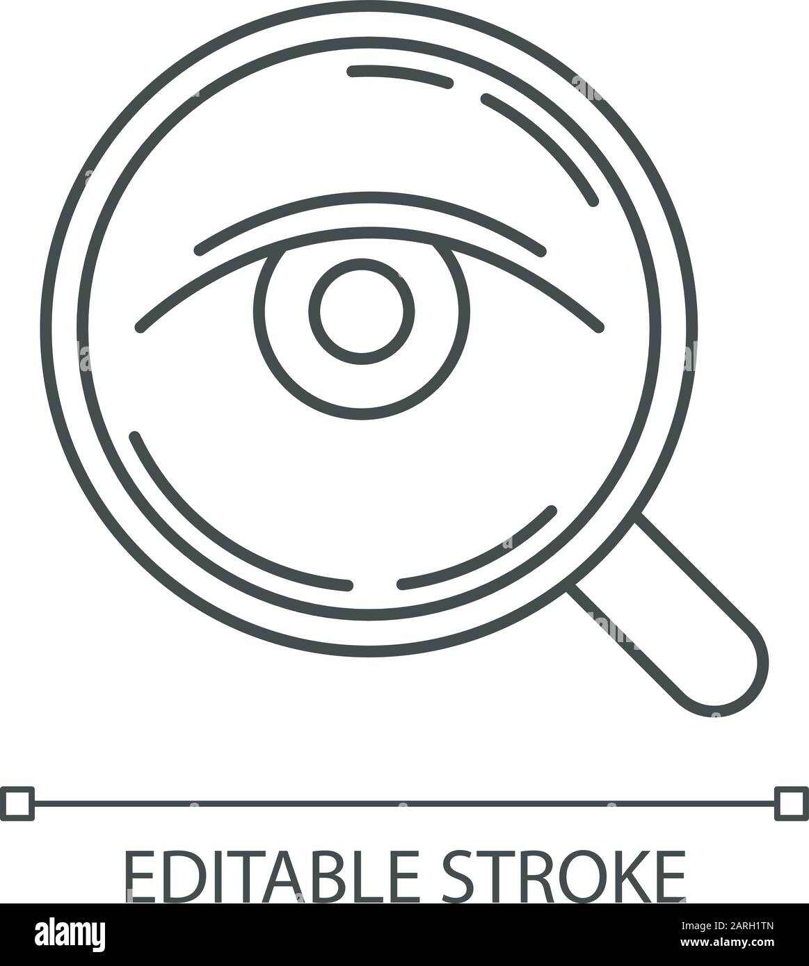 Analysis linear icon. Public opinion. Research. Consumer review ...