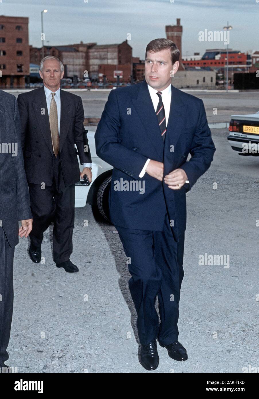 HRH Prince Andrew with Royal protection officer Steve Burgess (rear ...