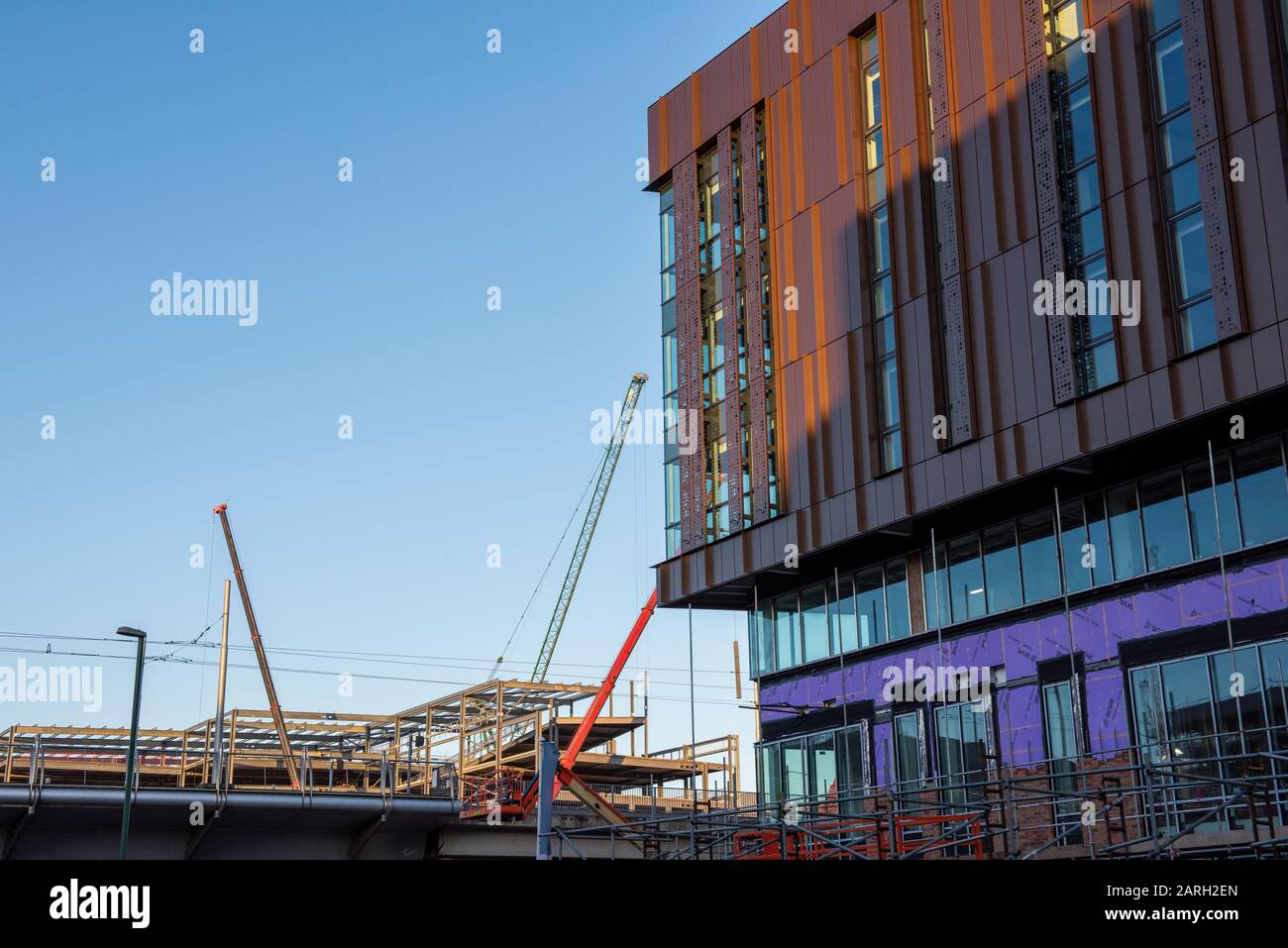 Construction off the new Nottingham College City Hub on the South Side ...