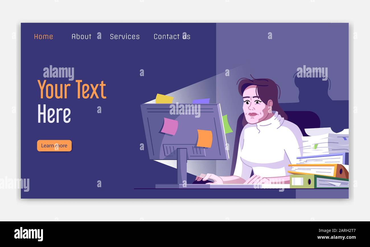 Addiction at work Stock Vector Images - Alamy