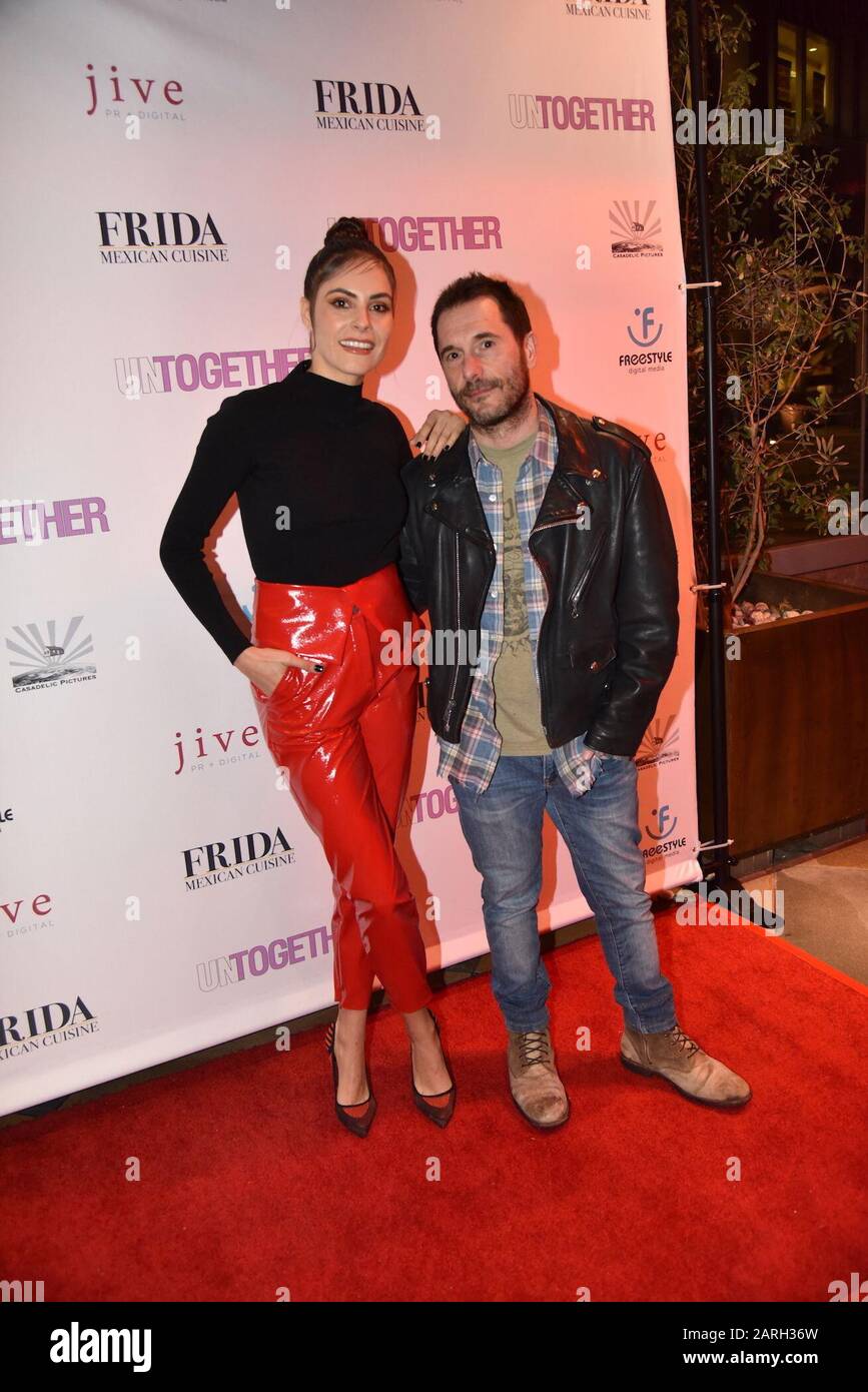 Los Angeles.CA.USA. Elena Ghenoiu and Luke Daniel at the Untogether ...