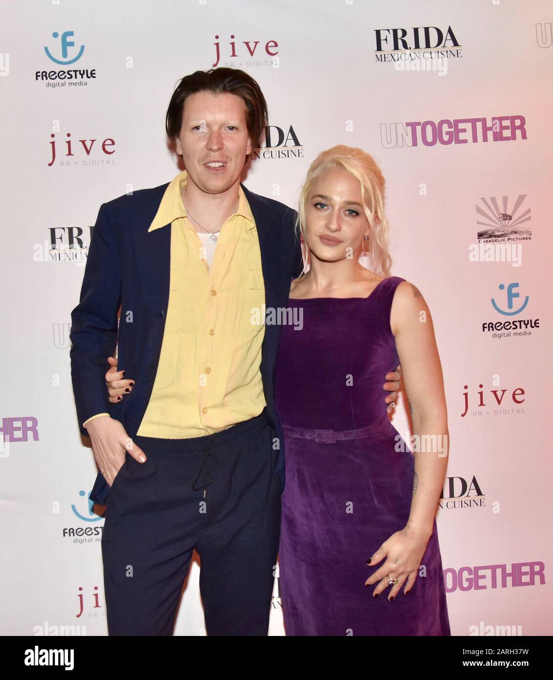 Los Angeles.CA.USA. Alex Cameron and Jemima Kirke at the Untogether Premiere. Frida Restaurant ...