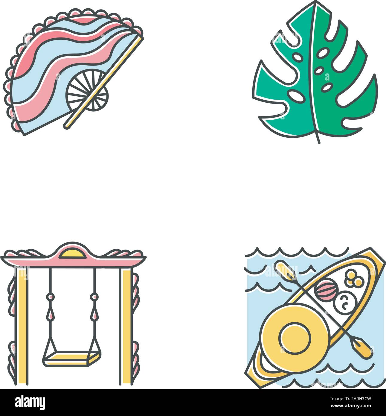 Floating market indonesia Stock Vector Images - Alamy