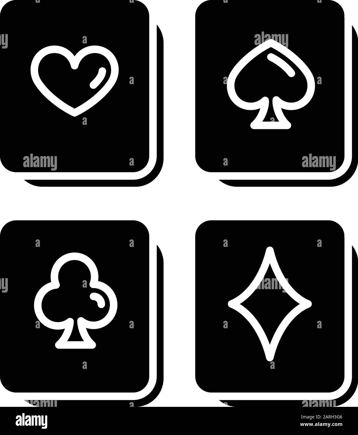 Playing cards puzzle glyph icon. Logic game. Mental exercise. Challenge ...
