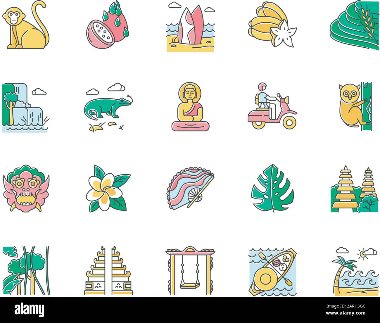 Balinese tropical fruits Cut Out Stock Images & Pictures - Alamy