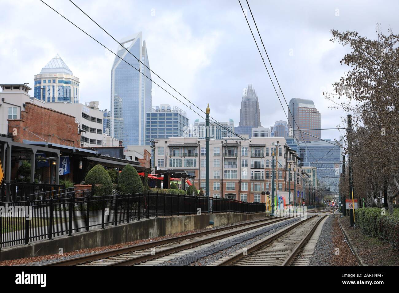 A Rapid Transit station in Charlotte, North Carolina Stock Photo - Alamy