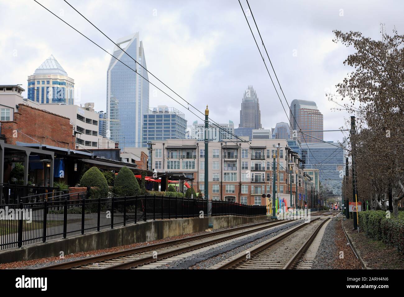 A Rapid Transit station in Charlotte, United States Stock Photo - Alamy