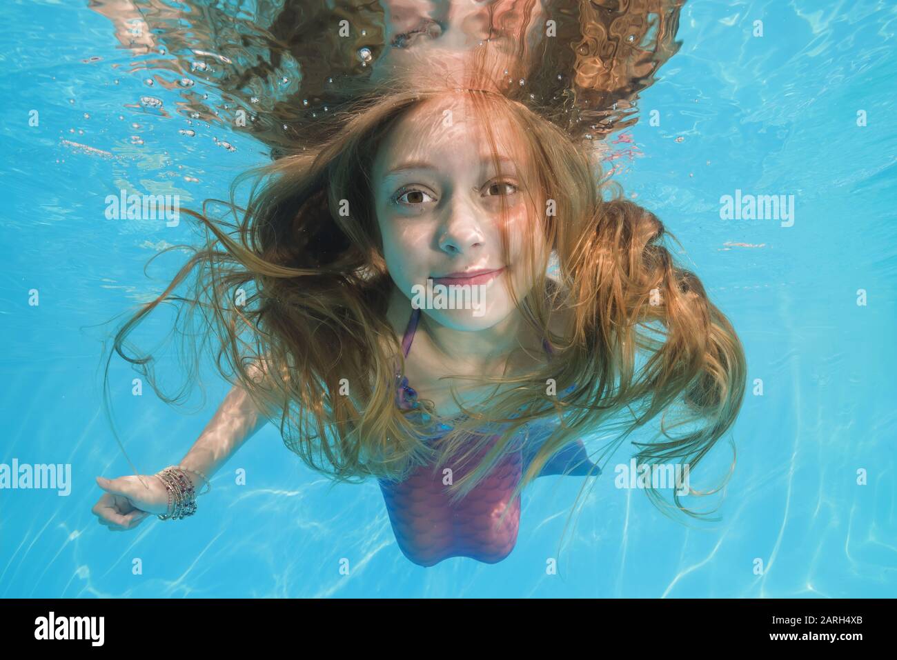 Beautiful woman face art mermaid hi-res stock photography and images ...