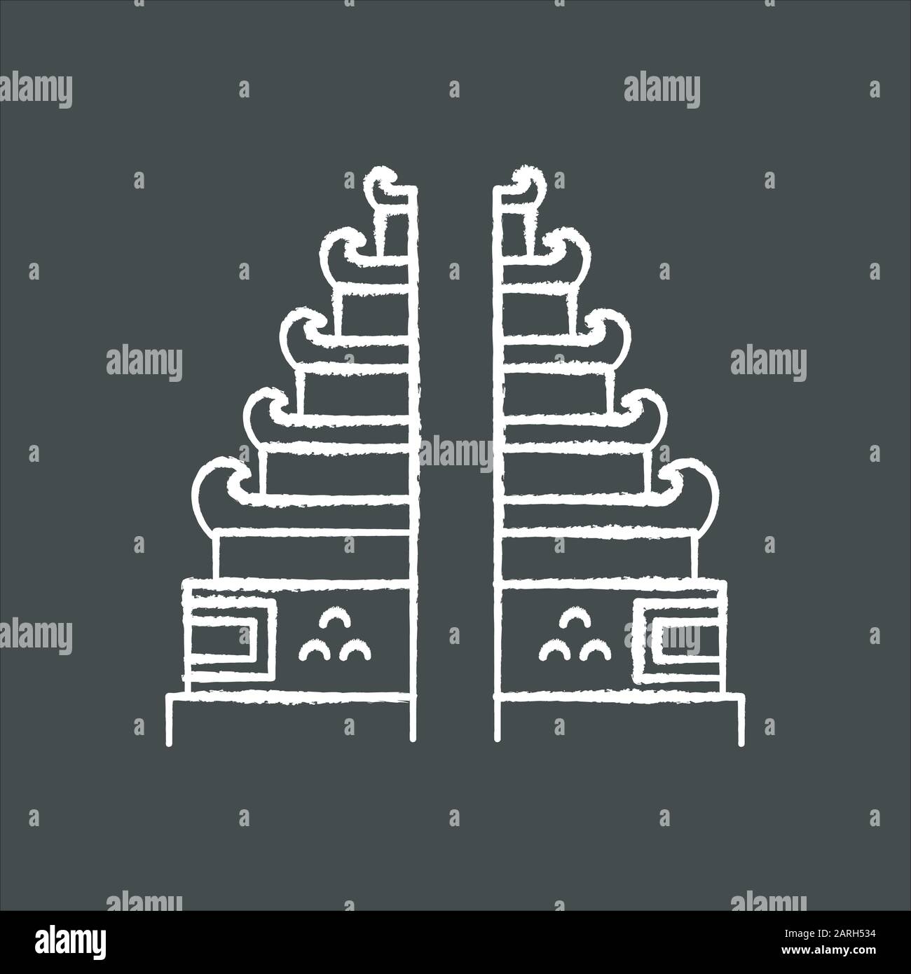 Candi bentar vector vectors hi-res stock photography and images - Alamy