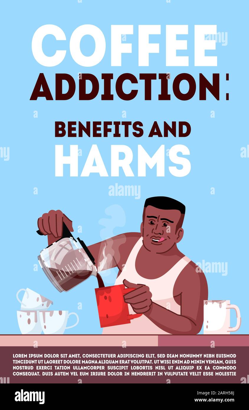 Caffeine addiction design Stock Vector Images - Alamy