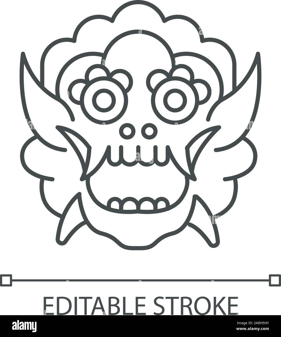 Balinese Mask Drawing