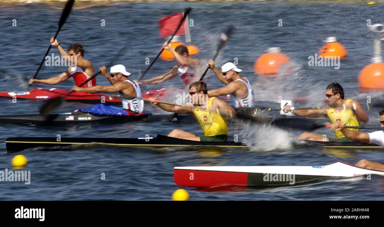 Athens olympic canoe 2004 hi-res stock photography and images - Alamy