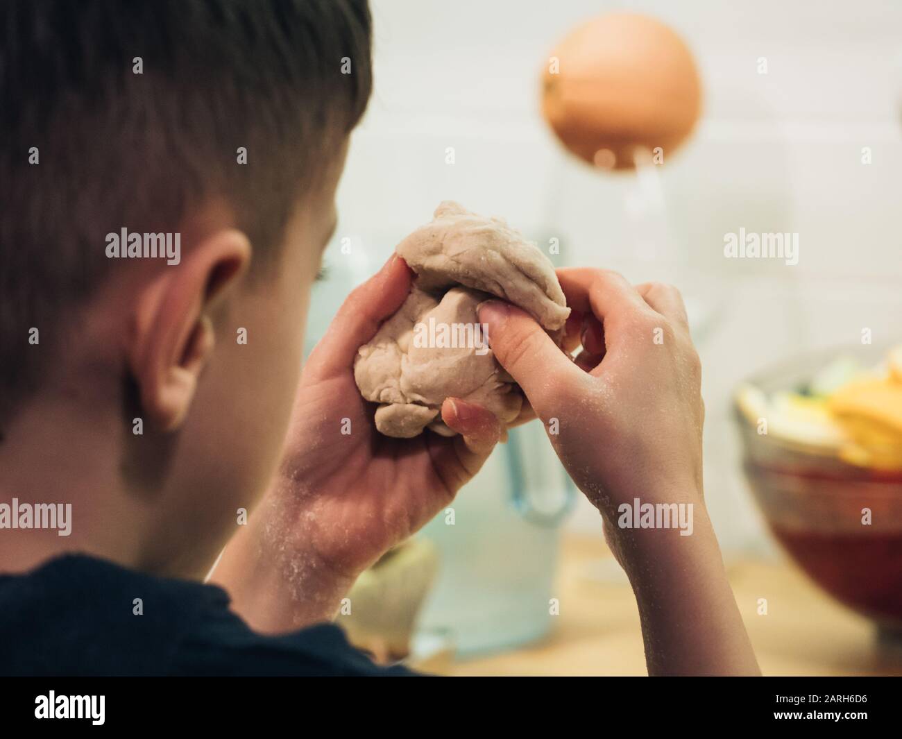 Child makes dough. Close up of hands child that make dough Stock Photo ... Child makes dough. Close up of hands child that make dough Stock Photo ...