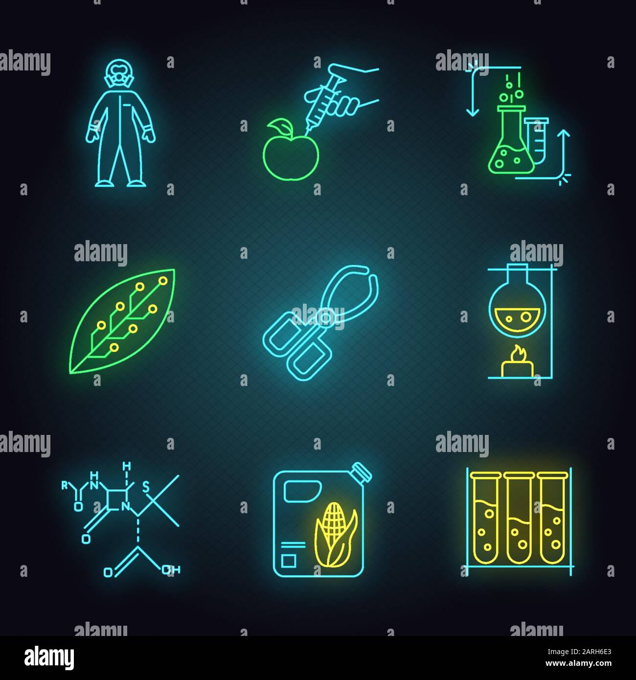 Objects in laboratory Stock Vector Images - Alamy