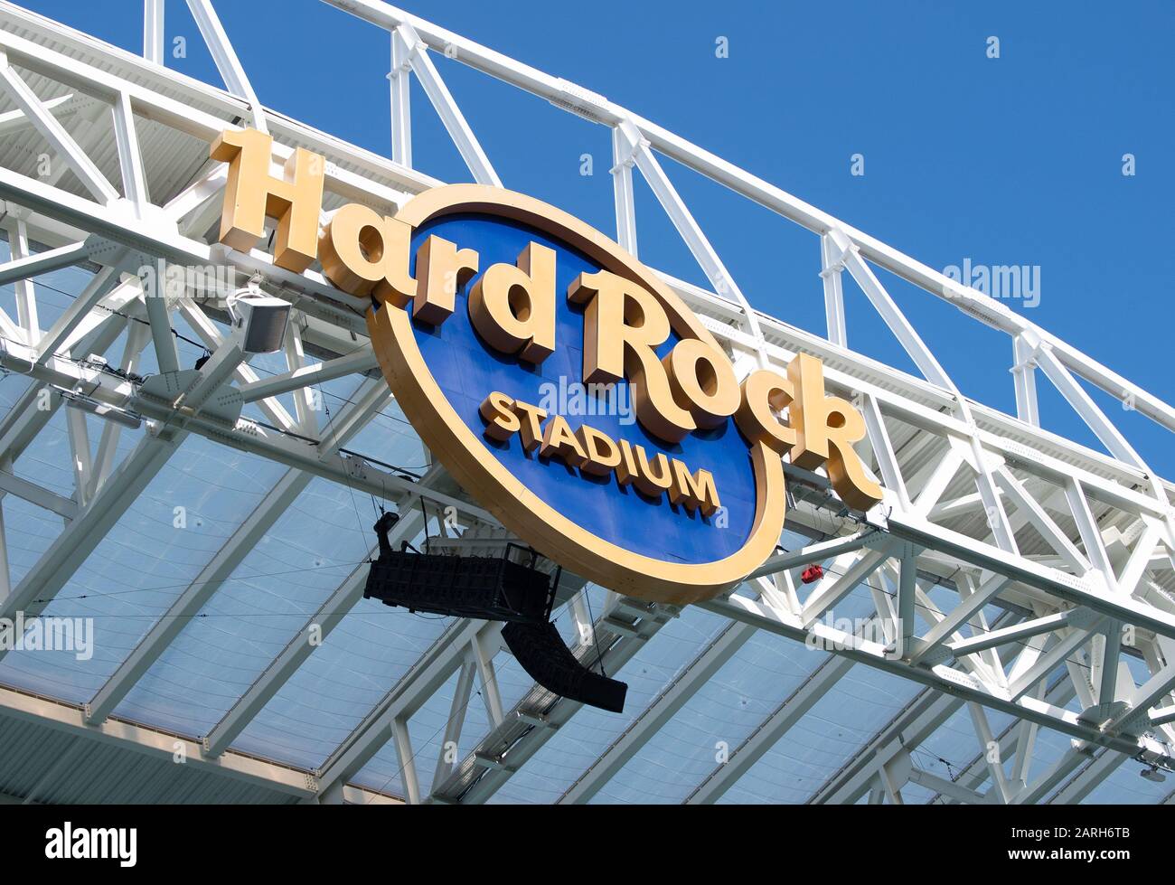 Hard rock stadium logo hi-res stock photography and images - Alamy