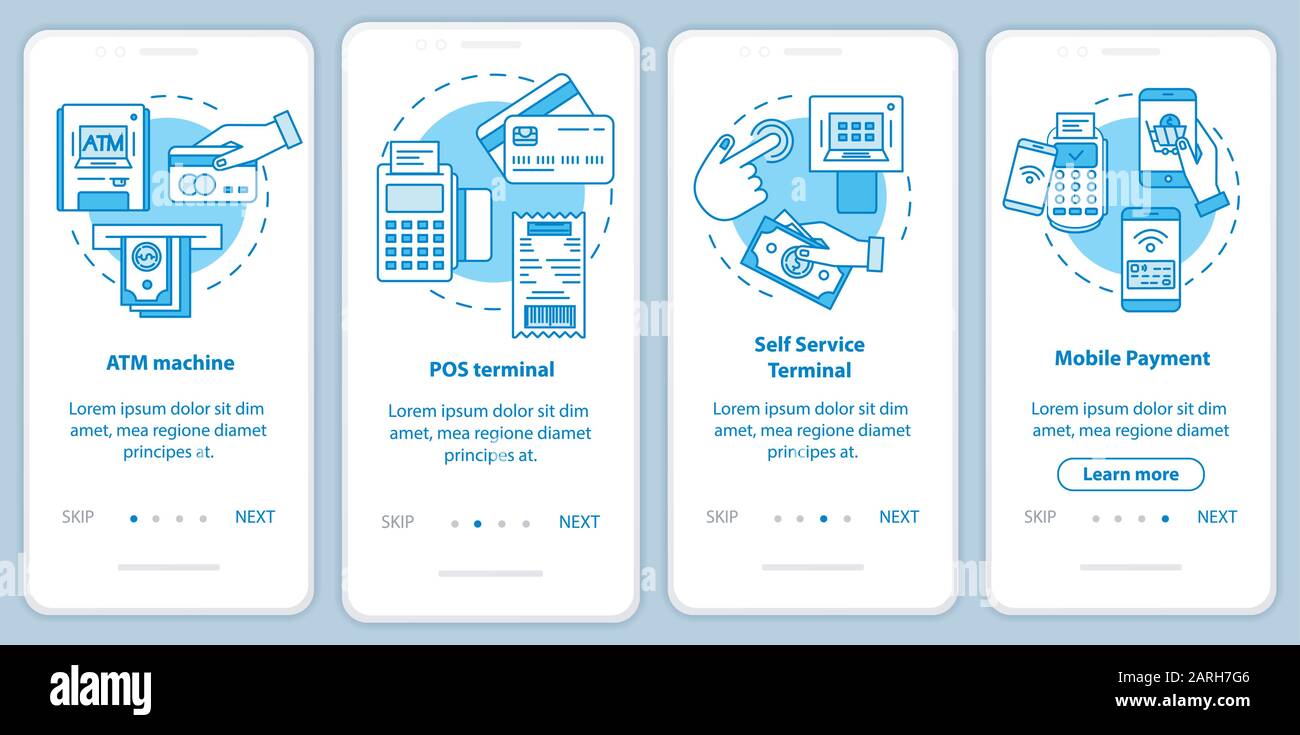 Self Service Terminals Stock Vector Images Alamy