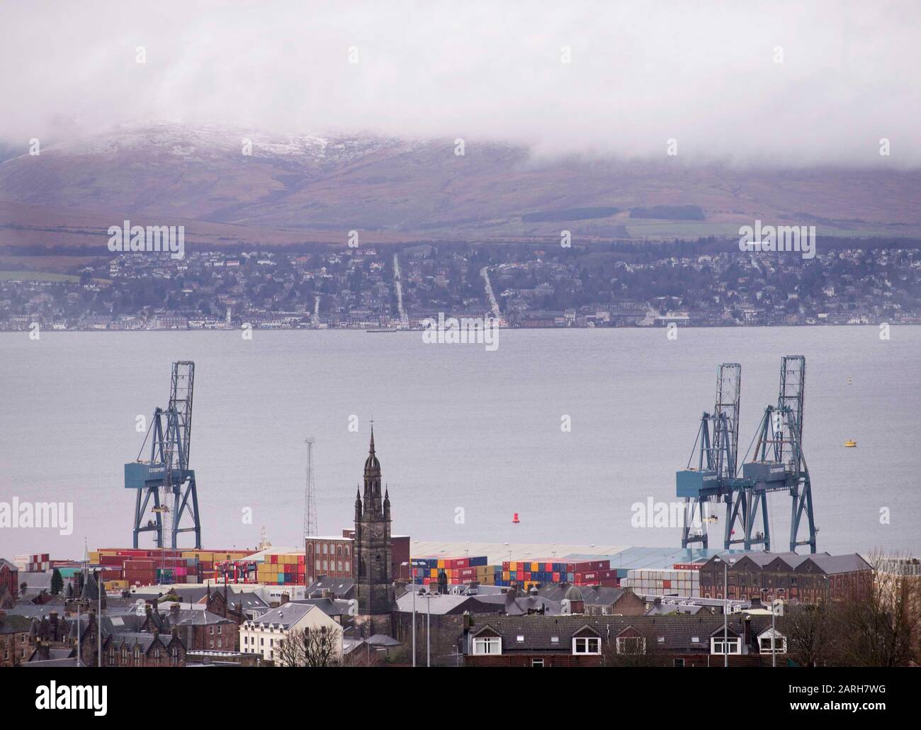 Greenock, Inverclyde, Scotland Greenock town centre has been named as ...