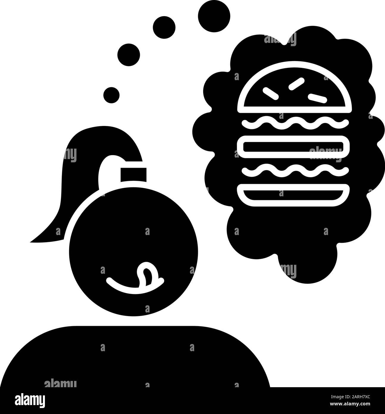 Food craving black Stock Vector Images - Alamy