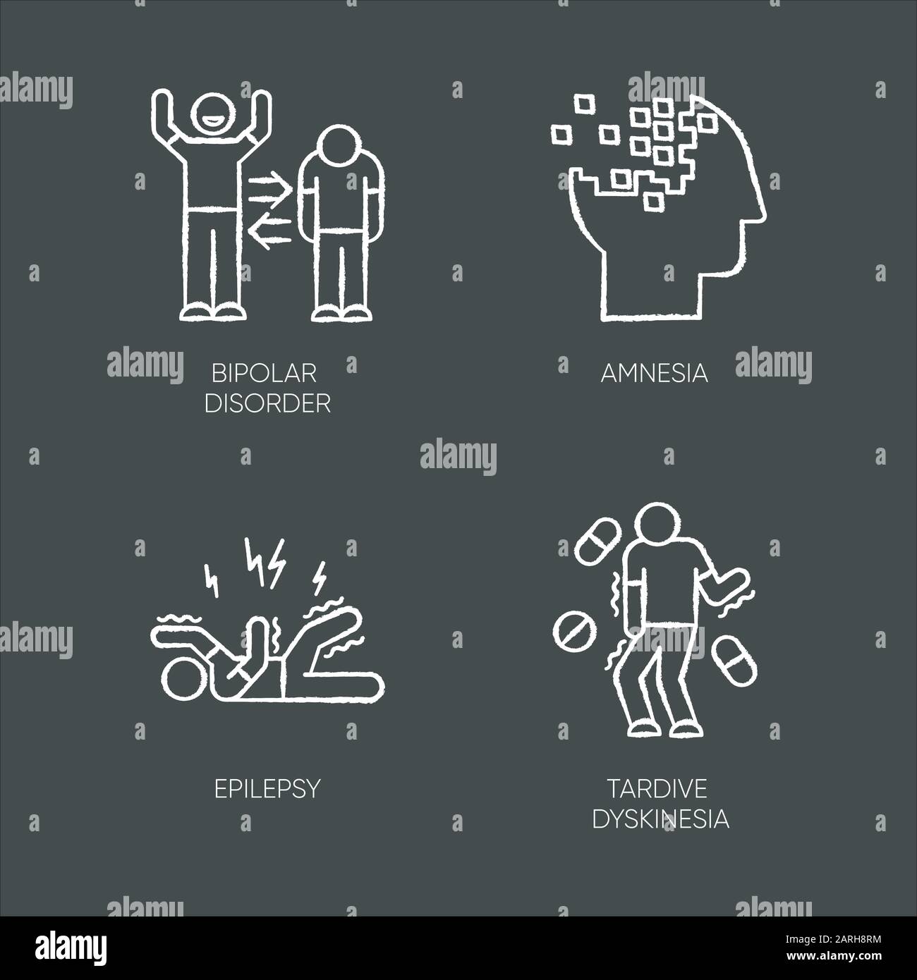 Manic movement Stock Vector Images - Alamy