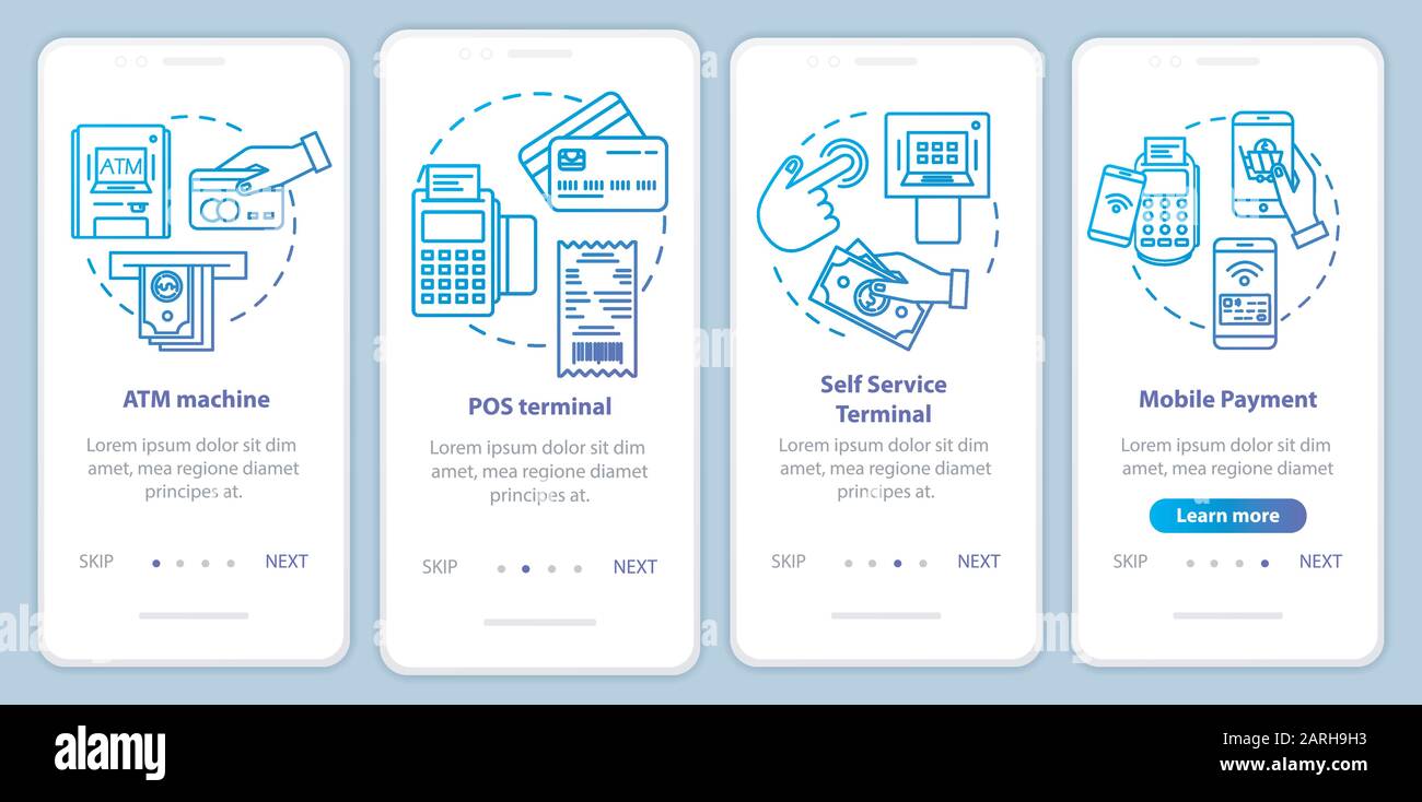Self Service Terminals Stock Vector Images Alamy
