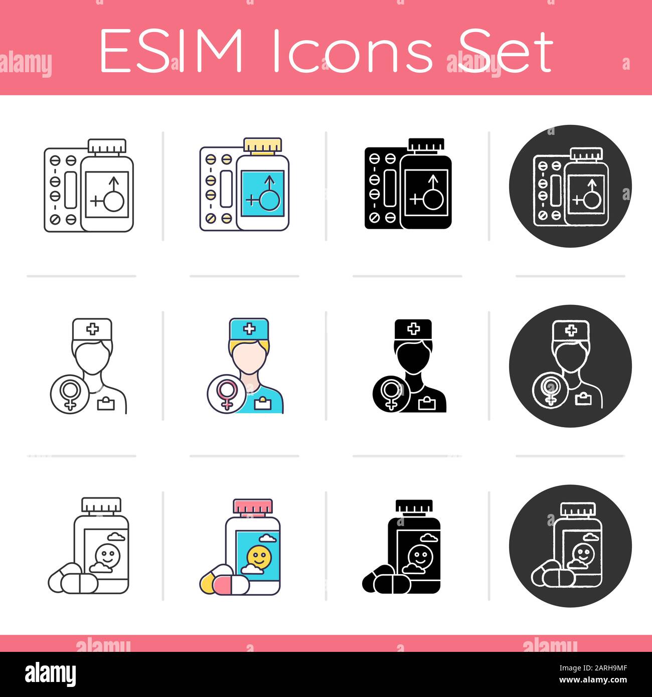 Hrt pill Stock Vector Images - Alamy