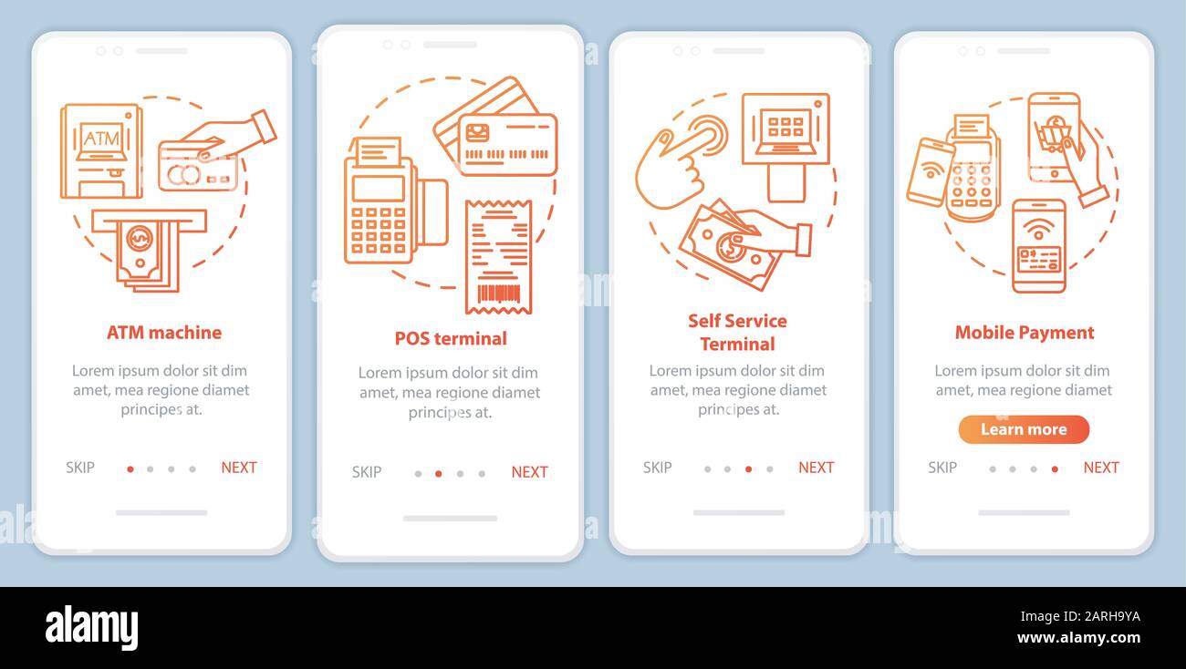 Self service terminals Stock Vector Images - Alamy