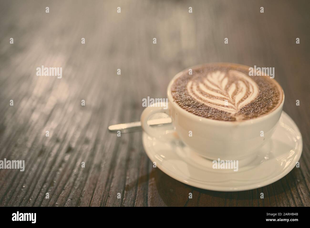 Top view Of Coffee Caffe Mocha Also Known As Mocaccino Stock Photo - Alamy