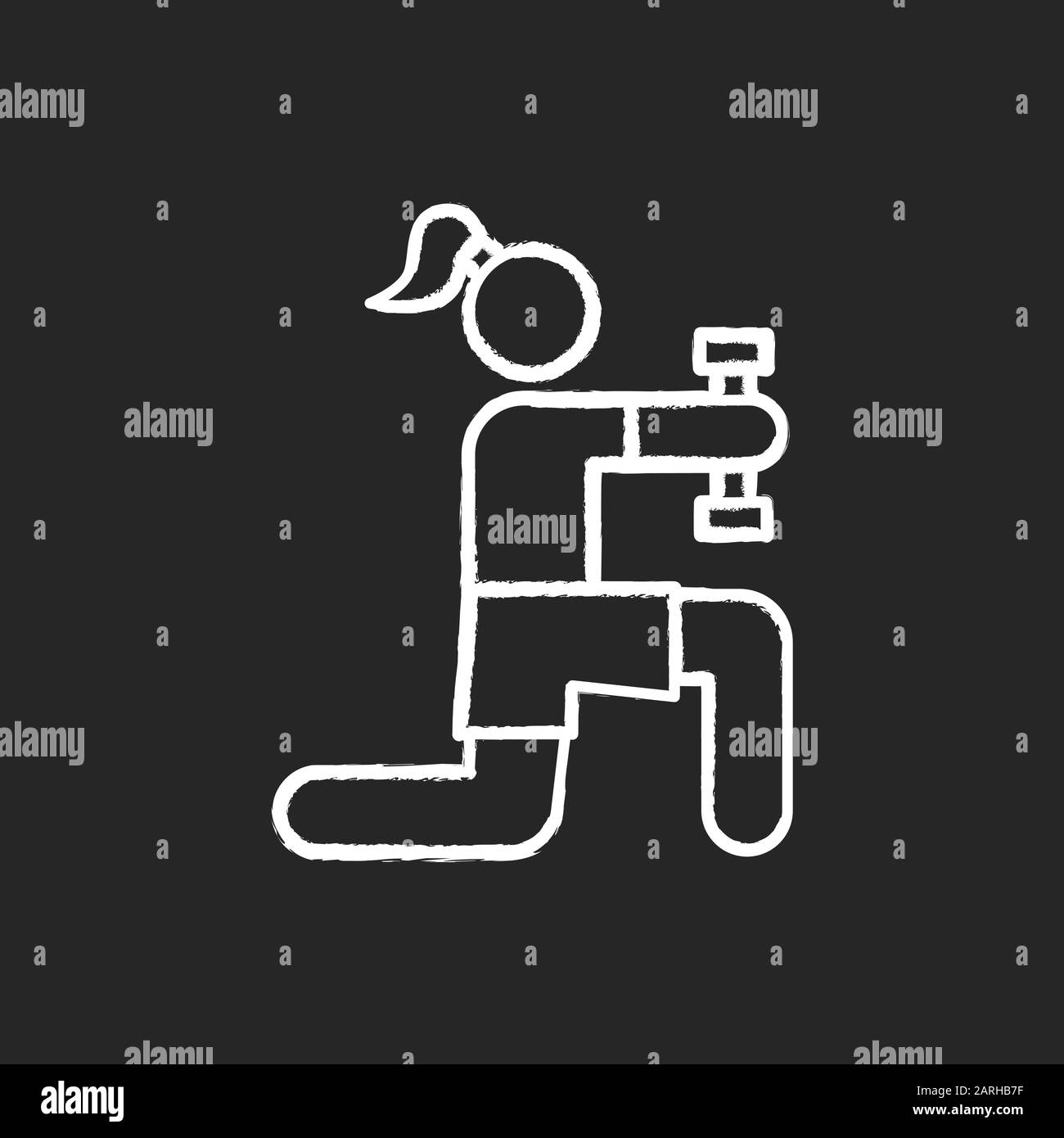 Black female bodybuilder Stock Vector Images - Alamy