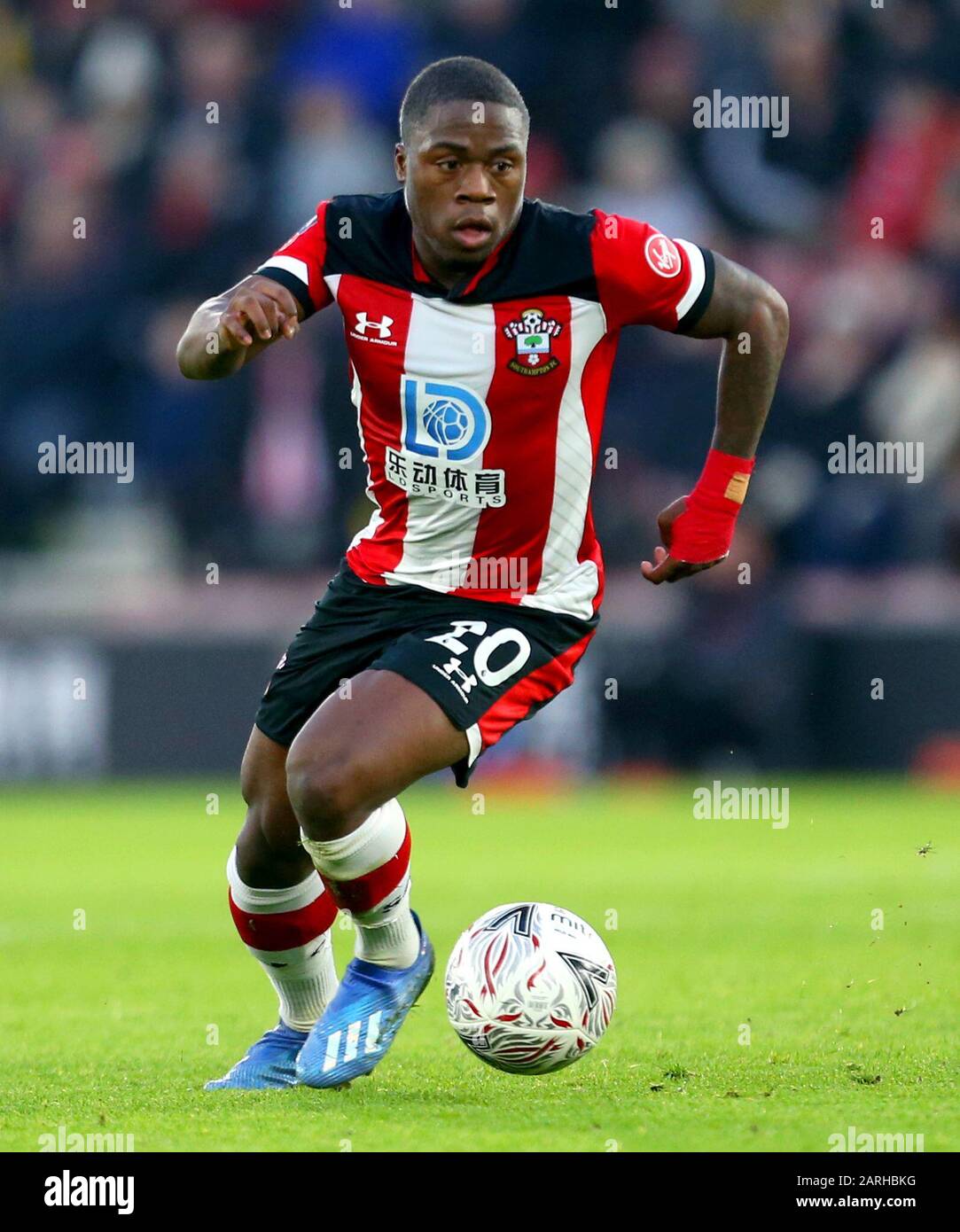 Southampton's Michael Obafemi in action during the FA Cup fourth round ...