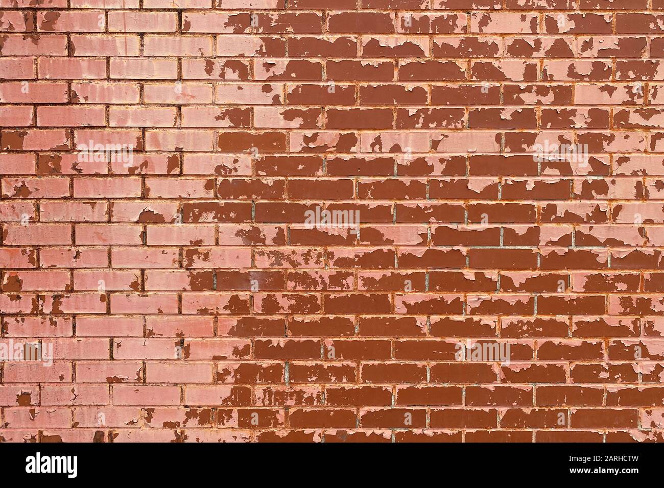 a faded red painted brick wall Stock Photo - Alamy