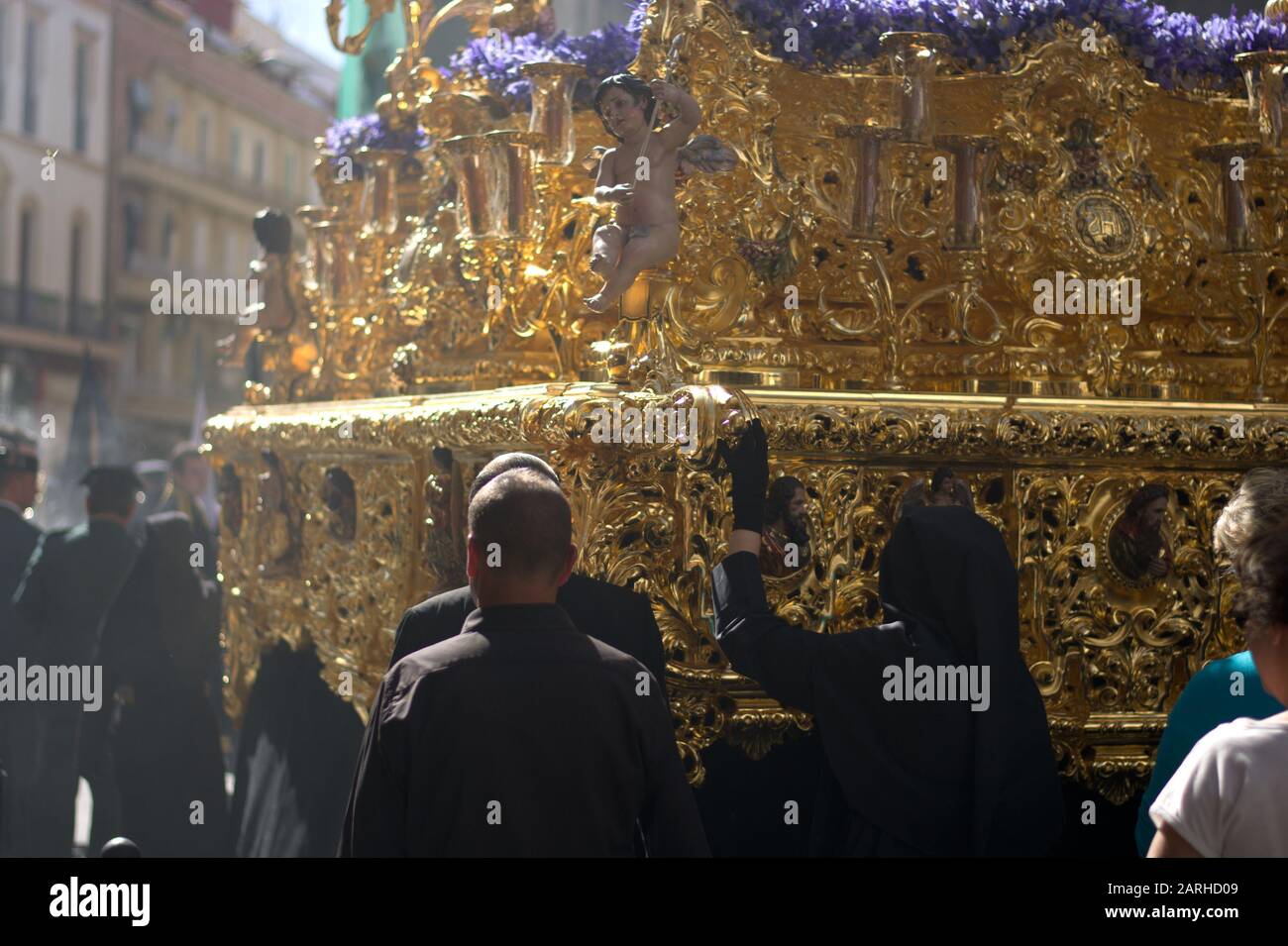the big Easter week processions on the city streets Stock Photo - Alamy